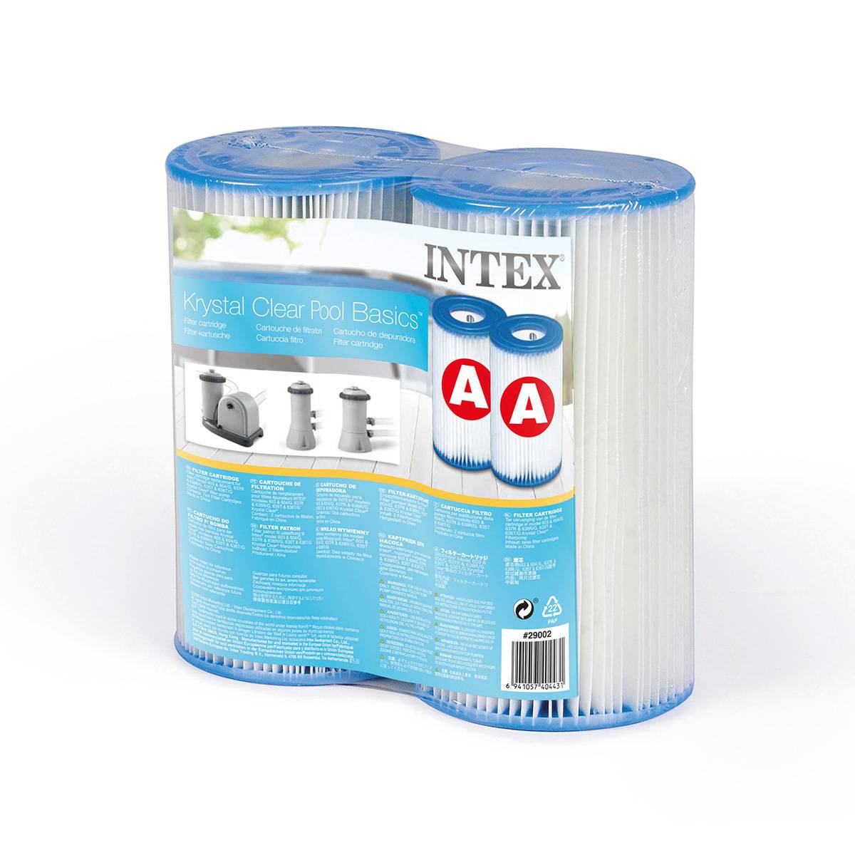 Intex 29002 - Cartuccia Modello A per Pompa Filtro Intex, 2 pezzi ...