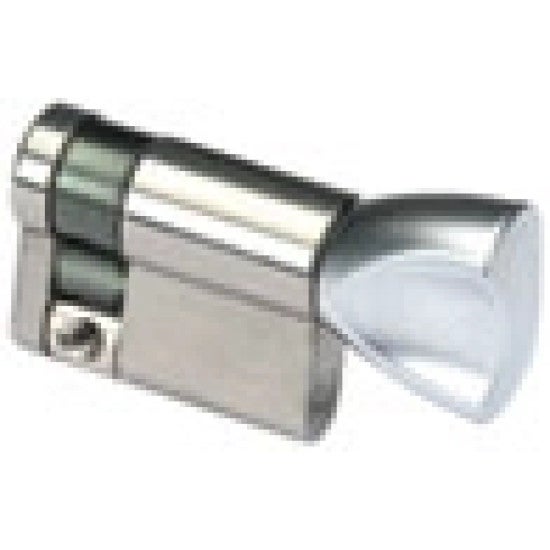 Demi-cylindre HG5 à bouton VACHETTE - Laiton nickelé - 30x10 mm ...