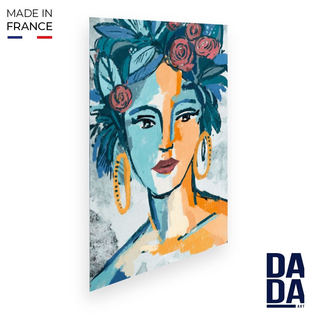 Affiche Portrait vibrant / 60x80cm / Fabriqué en France / DADA ART ...
