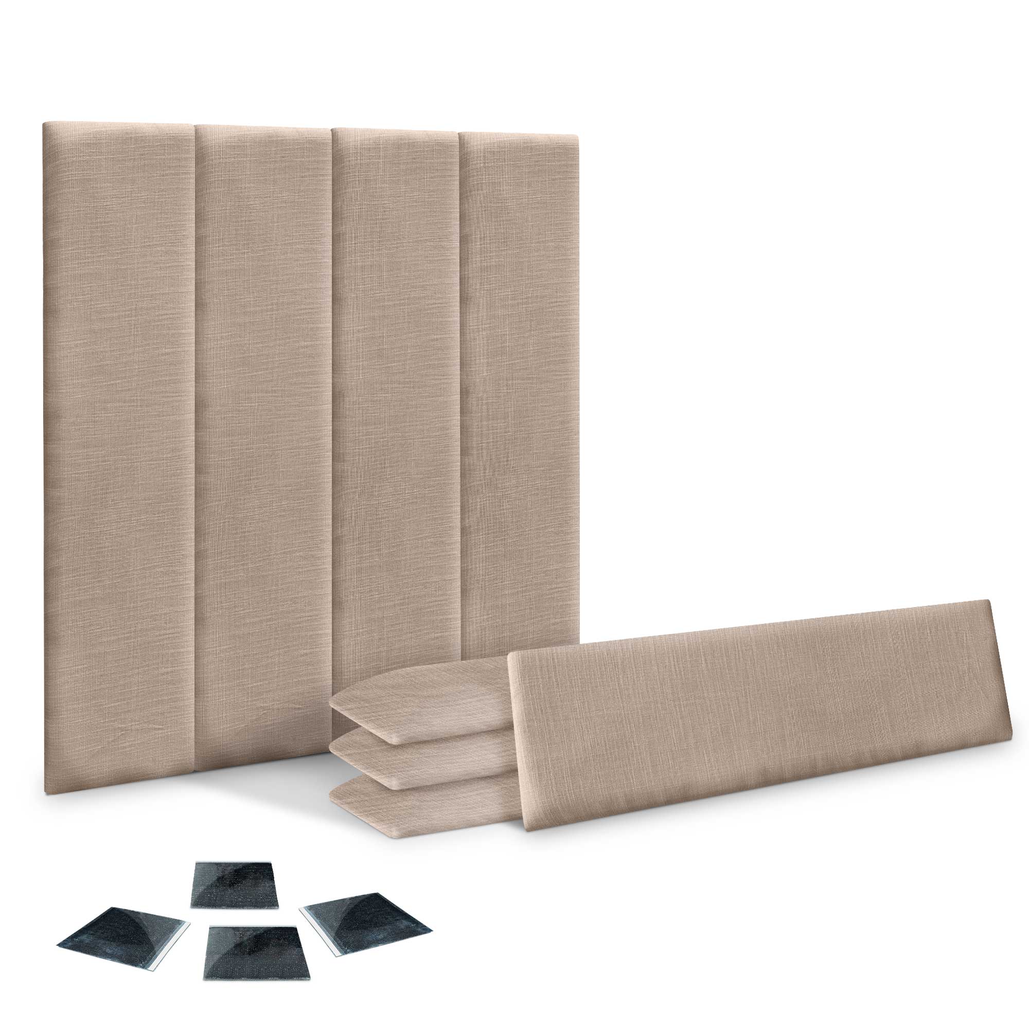 DHOME Juego de 8 Paneles Tapizados de Lino Pack Autoadhesivos para ...