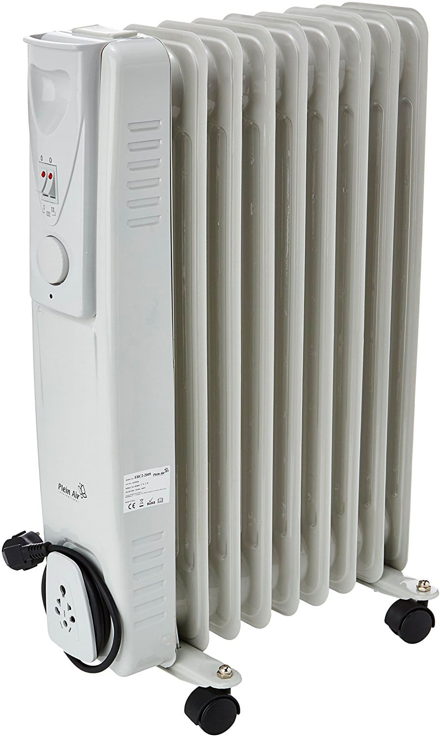 Calefactor de aceite portàtil - 800/1200/2000W - Blanco - Dio | Leroy ...