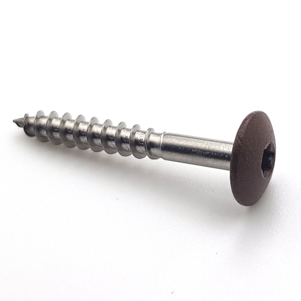 Vis pour panneaux de façade 4,8x38 mm couleur rouille mars D2525 Inox ...