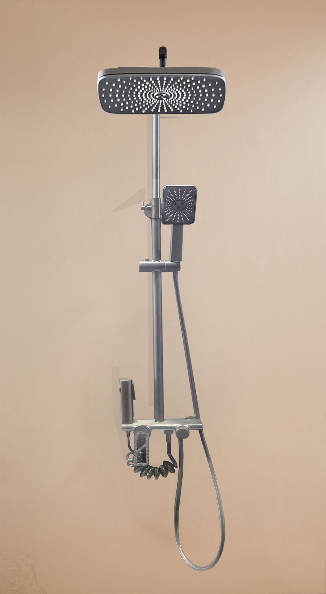 Smart Shower Ramp Set SF-1B, con doccetta + doccia a cascata + bocca da bagno + doccia bidet ...