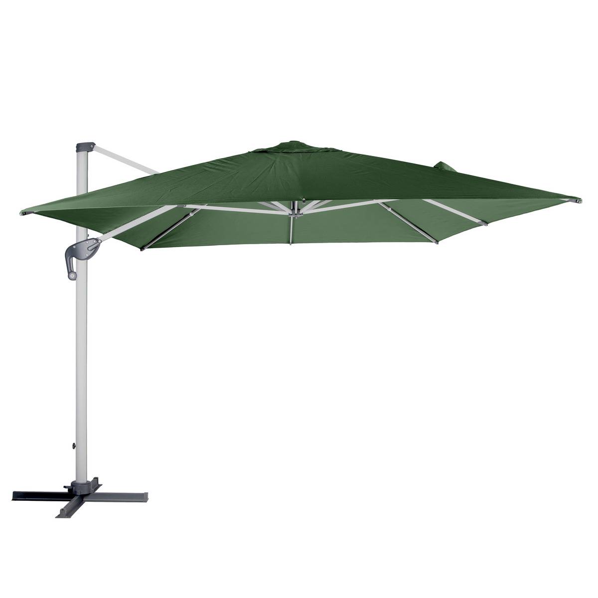 Parasol déporté rectangulaire Équador Vert olive - Hespéride | Leroy Merlin