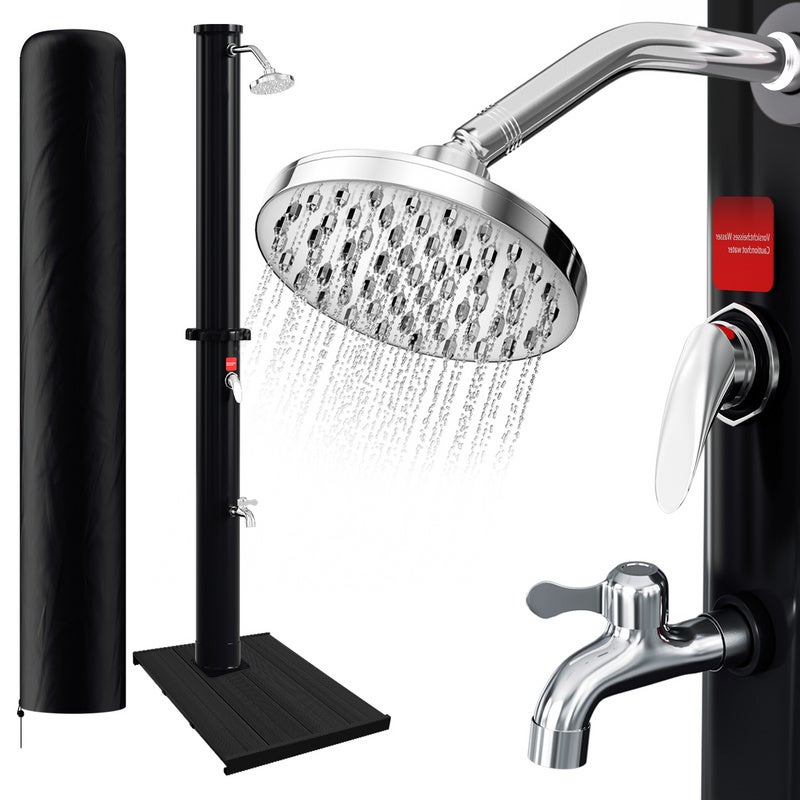 Ducha jardín Ducha solar Ducha piscina Ducha de mano Deluxe 20L (Con ...