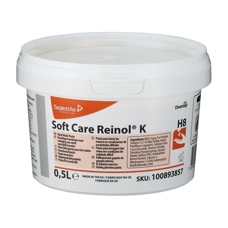 Pate de lavage des mains SoftCare Reinol-K 500ml (Par 6) | Leroy Merlin
