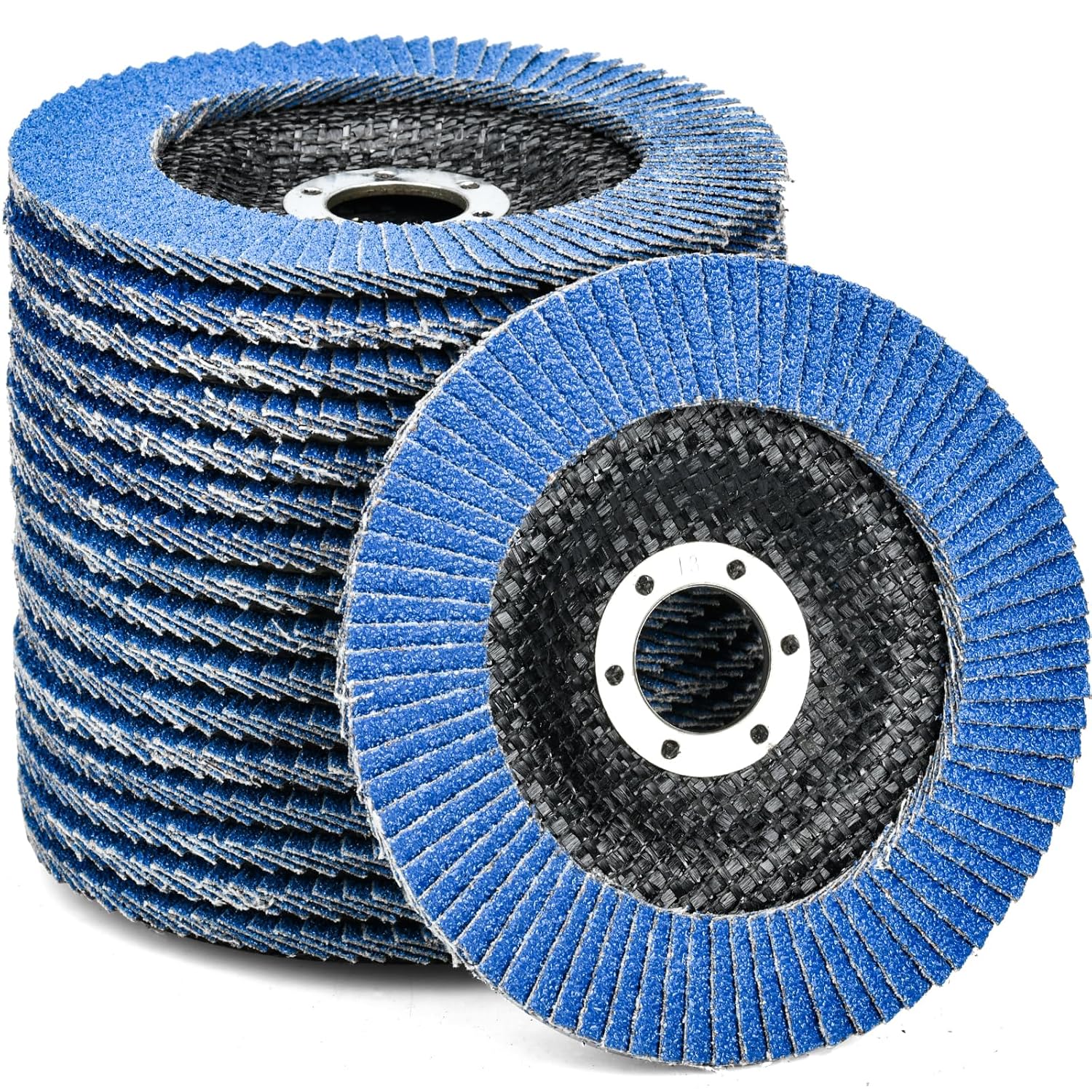10 disques abrasifs Ø 125 mm x 22,2 mm grain 40 pour l'ébavurage, l ...