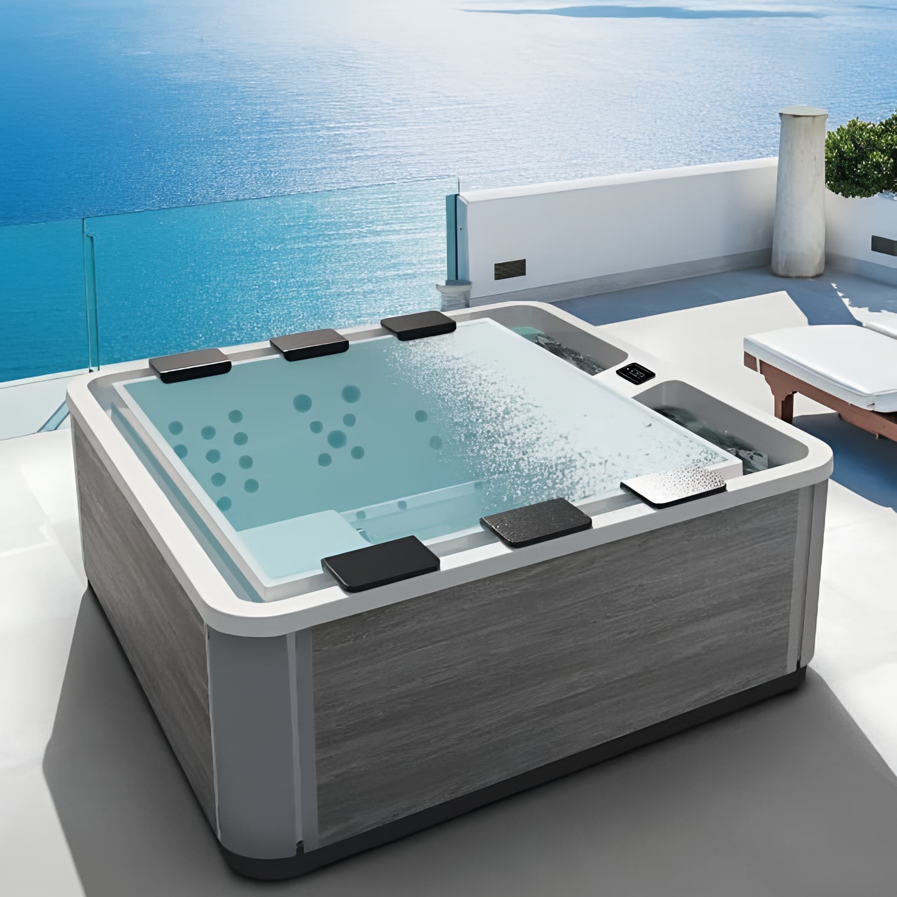 SPA A700 5 Seater color shell WINTER SOLTICE sistema de tratamiento de ...