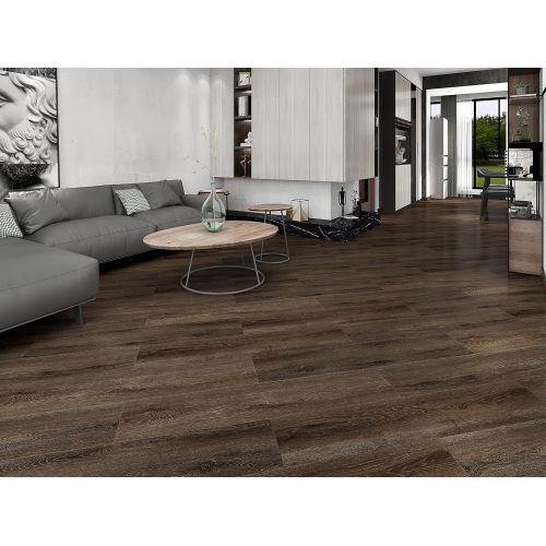 Revêtement de sol SPC PVC clipsable, ép. 5 mm (0,5 mm en surface ...