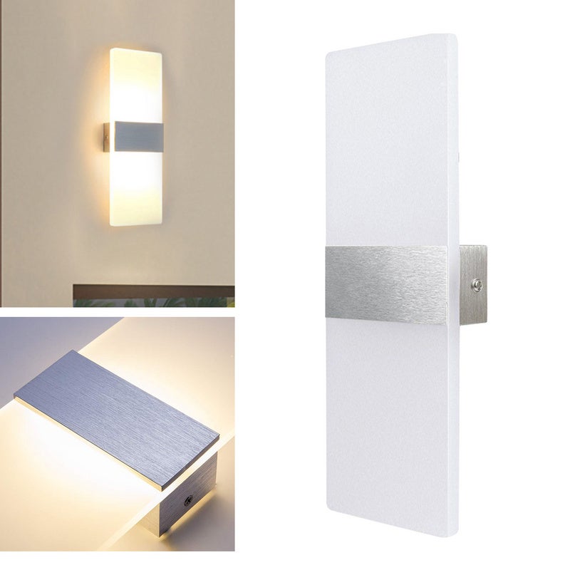 Lámpara de pared LED exterior moderna IP65 Corredor Escalera Lámpara ...