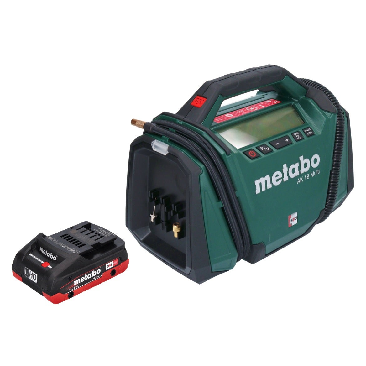 Metabo AK 18 Multi Compresseur sans fil 18 V 11 bar + 1x batterie 4,0 ...