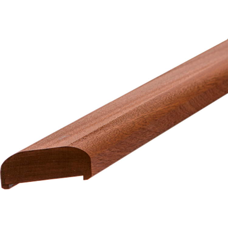 Pasamanos madera caoba - ángulo izquierdo 45º 197x6x3.6cm | Leroy Merlin