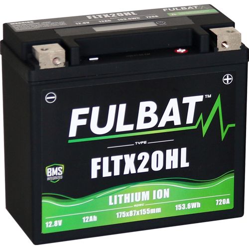 BATTERIE MOTO FULBAT LITHIUM LIFEPO4 FLTX20HL 12,8V 153,6WH 720A ...