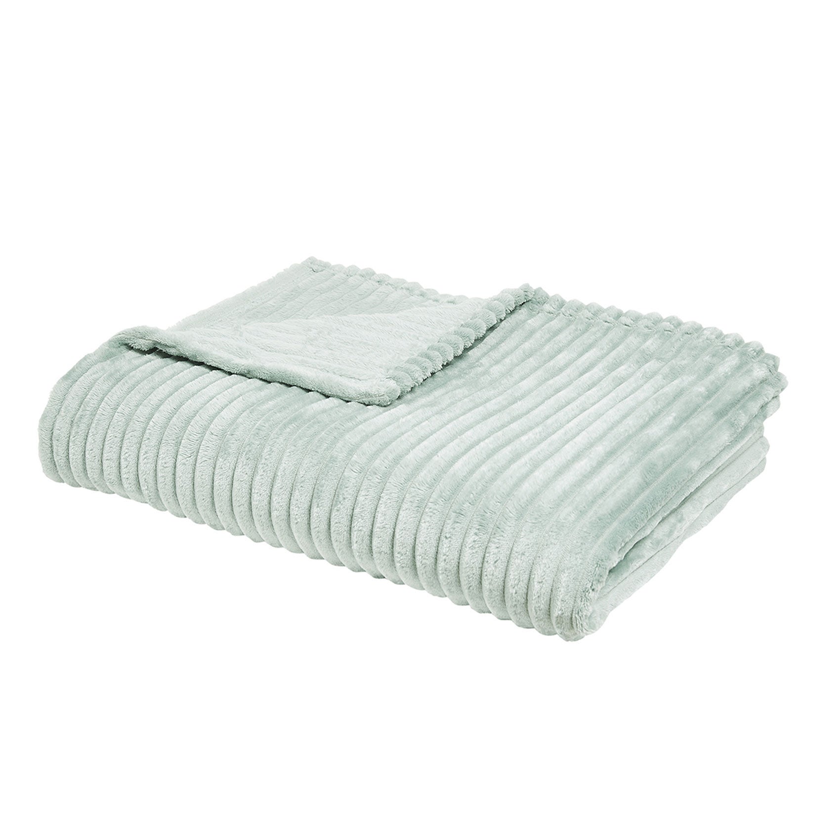 Plaid cotelé uni ESSENTIAL | Leroy Merlin