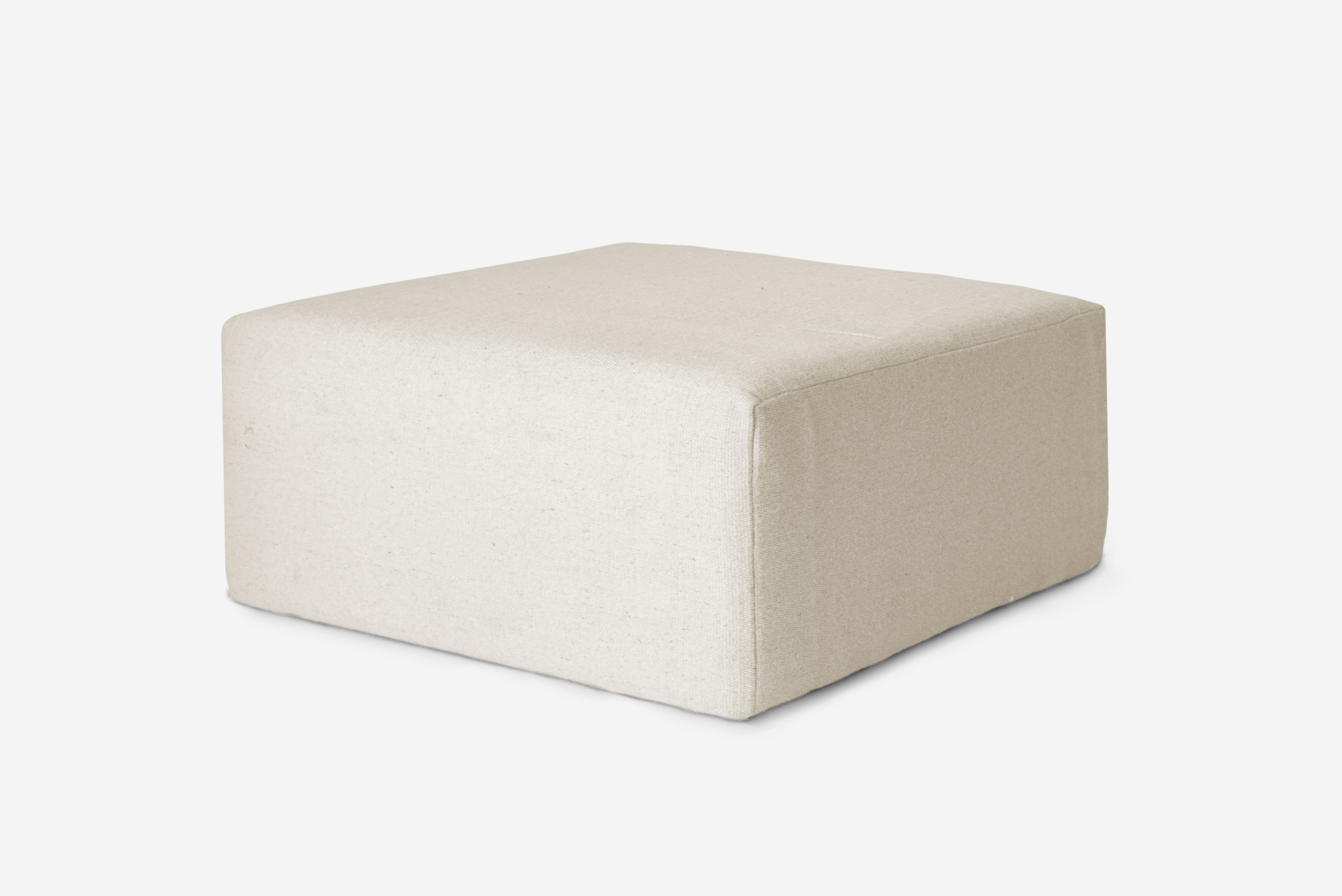 PUFF BLANCO LANA CUADRADO 60x60x30CM | Leroy Merlin