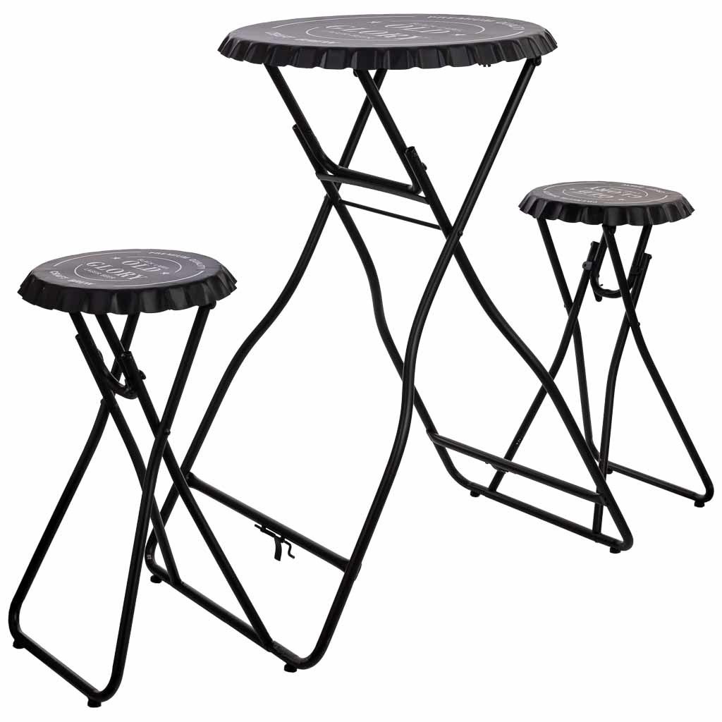 Table avec tabourets pliables en métal 148x60x102h cm | Leroy Merlin