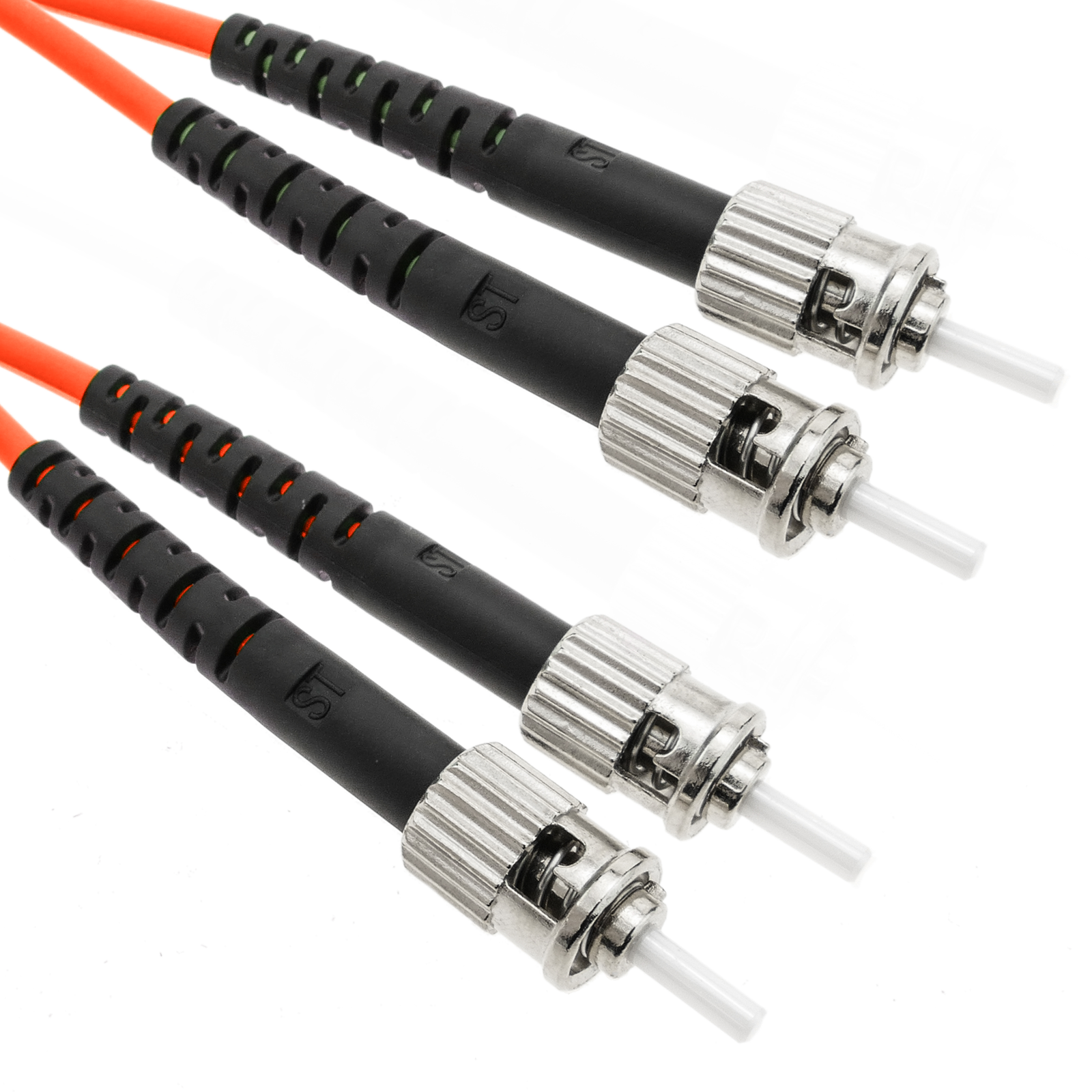Cable de fibra óptica ST/PC a ST/PC multimodo duplex 50/125 de 50m OM2 ...