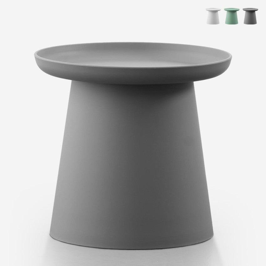 Table basse moderne ronde en polypropylène 50x45cm pour jardin ...
