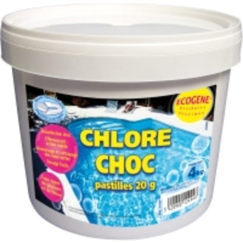 Pastilles chlore 20G seau de 4KG | Leroy Merlin
