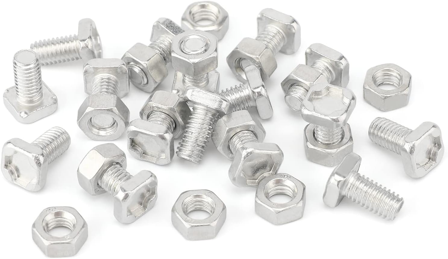50 Pièces Noix de Serre et Boulons de Serre pour l'installation et la ...
