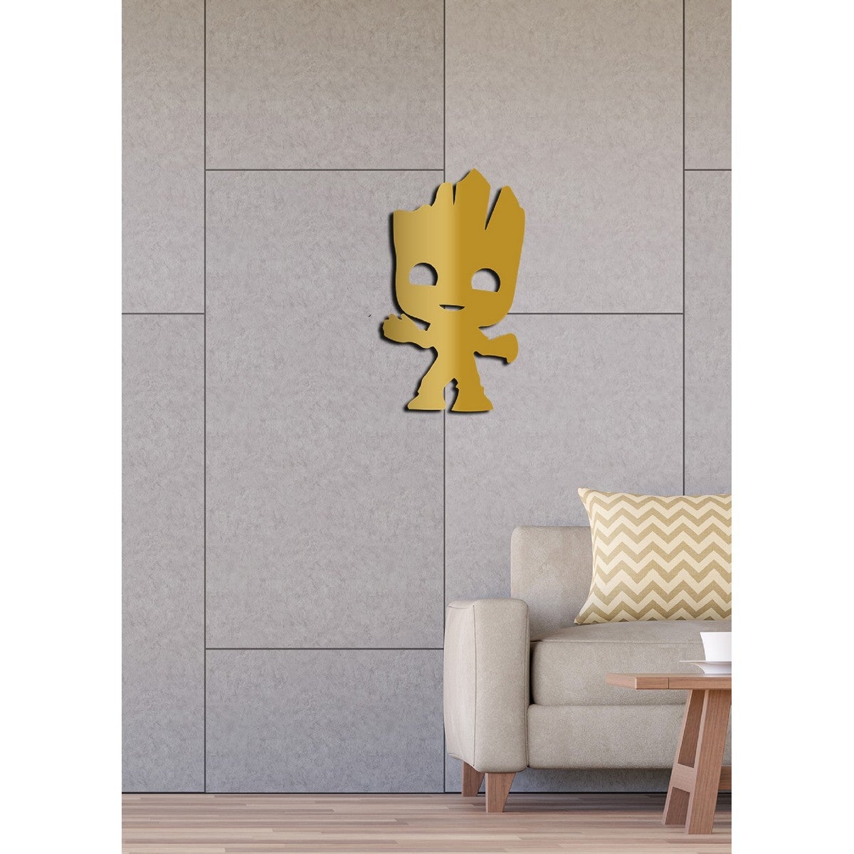 Decoración de Metal Groot 1, Metal, Oro, EPIKASA | Leroy Merlin