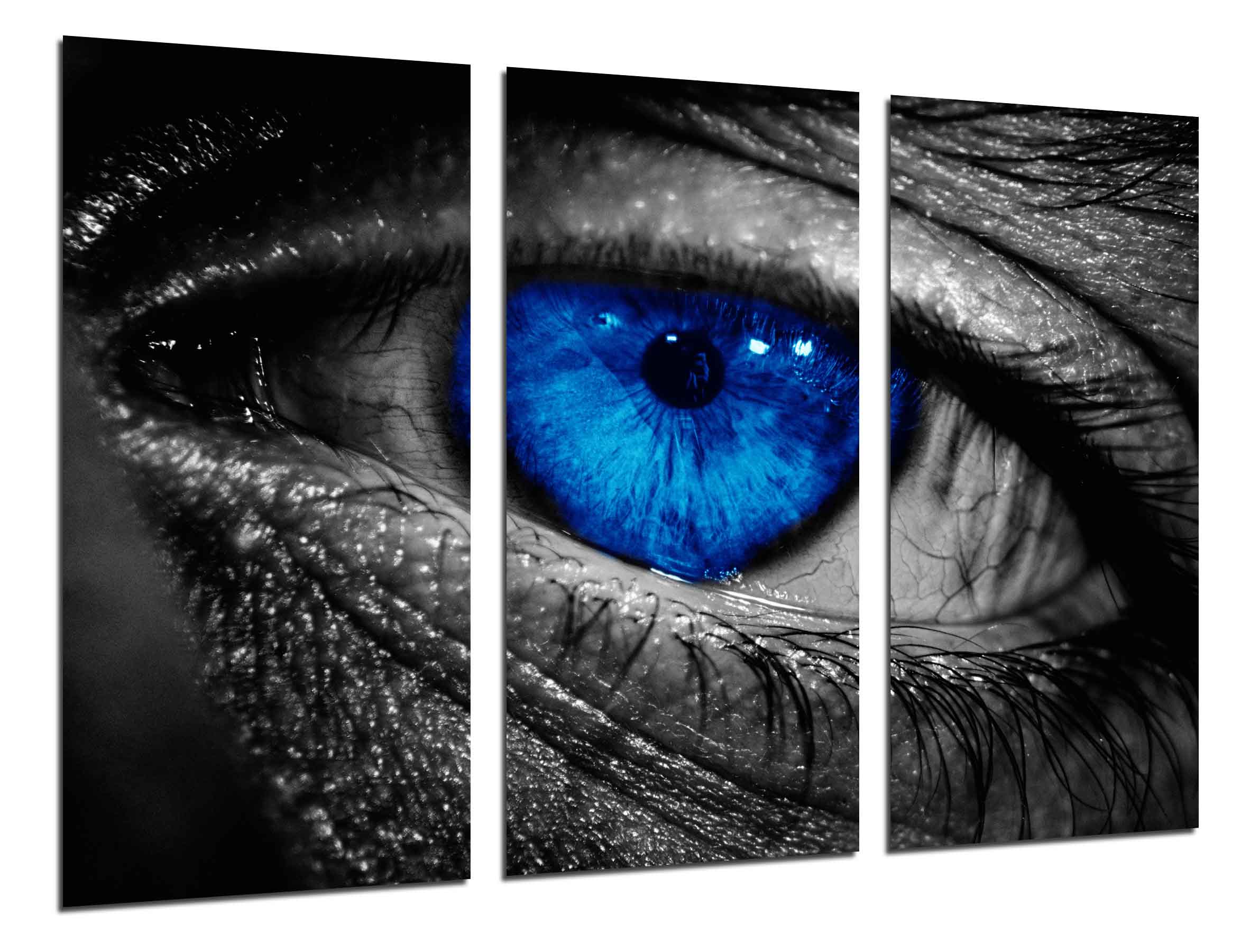 Ojo Humano, Iris Azul, impresión fotográfica sobre madera, cuadro ...