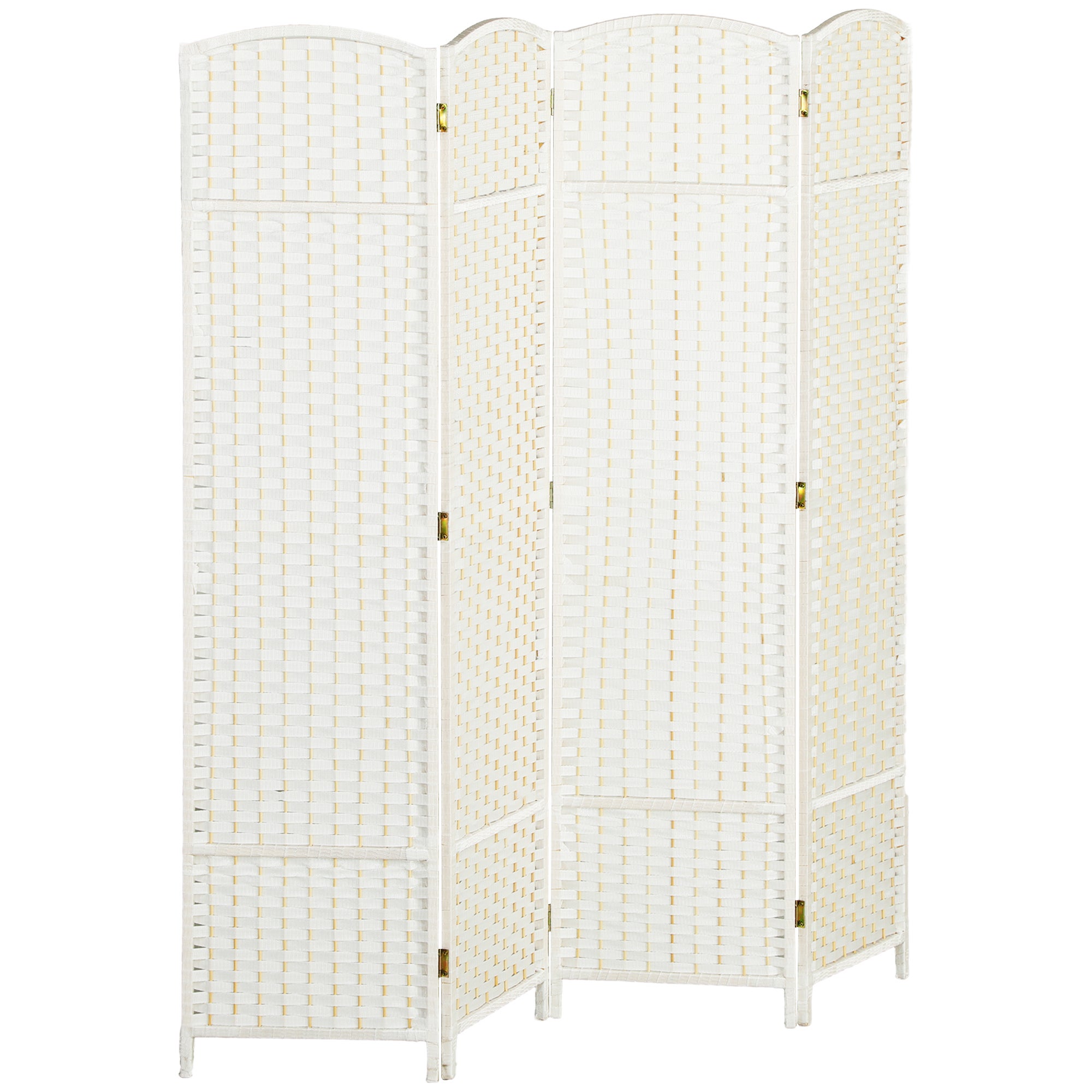 Paravent intérieur pliable 4 panneaux 160 x 170 cm PP bois pin | Leroy ...