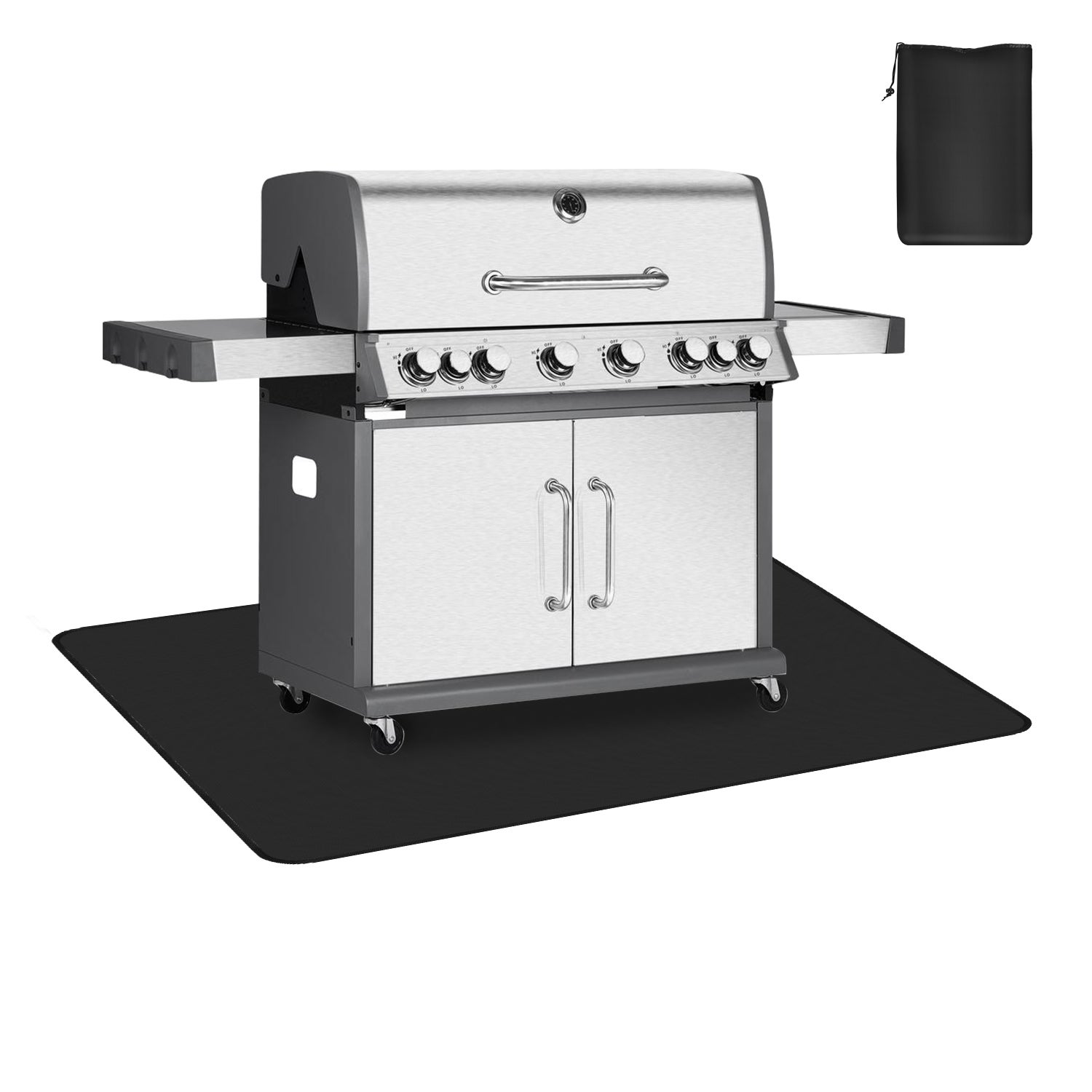 Tapis de barbecue 97*127CM Tapis de barbecue et plancha Tapis de ...