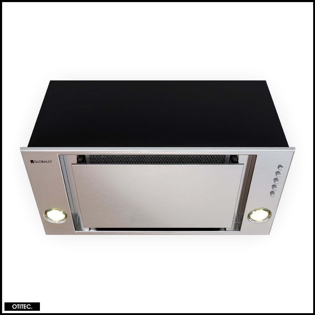 Hotte Casquette Aspirante Silencieuse - 60 cm - 525 m3/h - RETIO - Inox ...