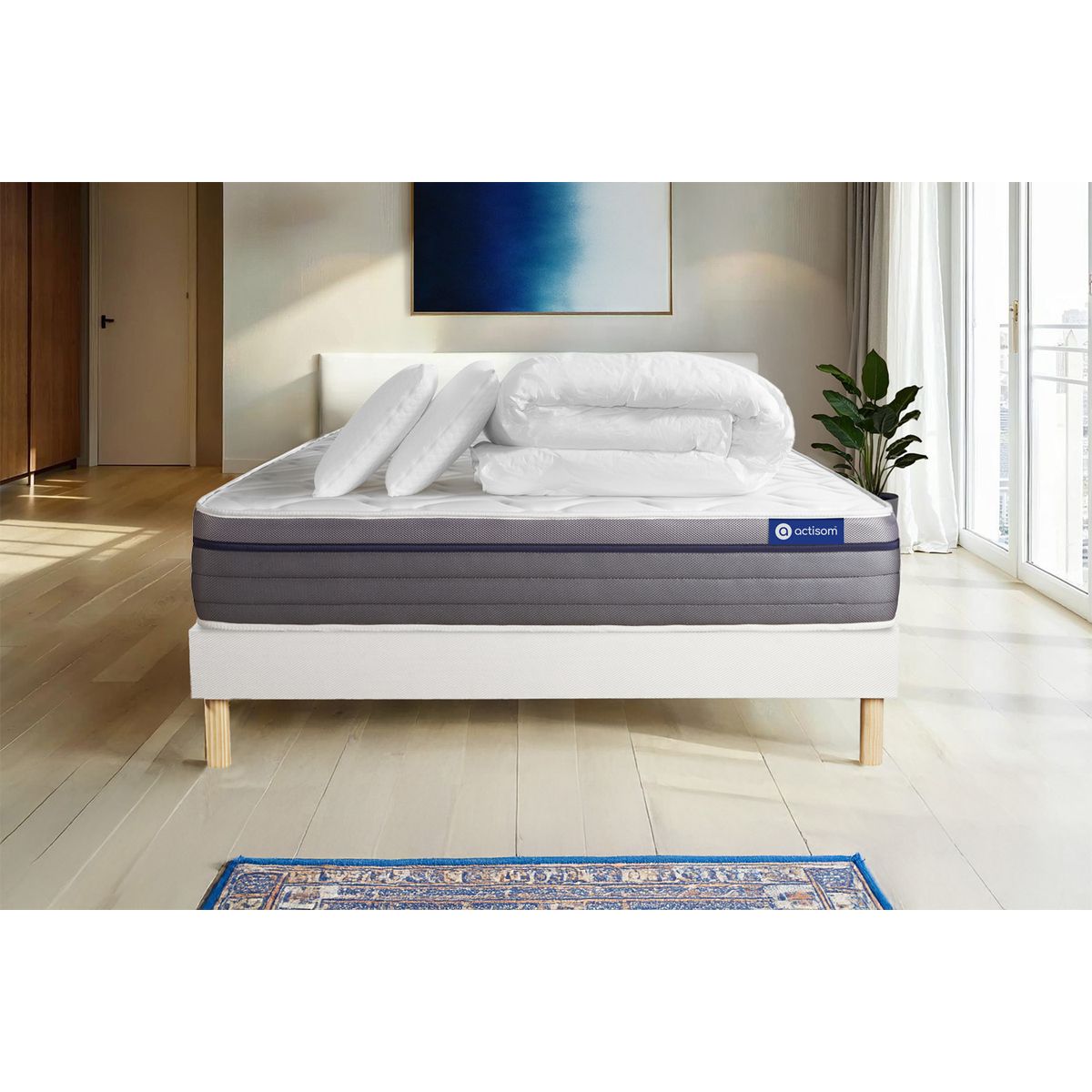 Pack Matelas Actilatex zen - Latex et mémoire de forme - Ep : 26cm ...