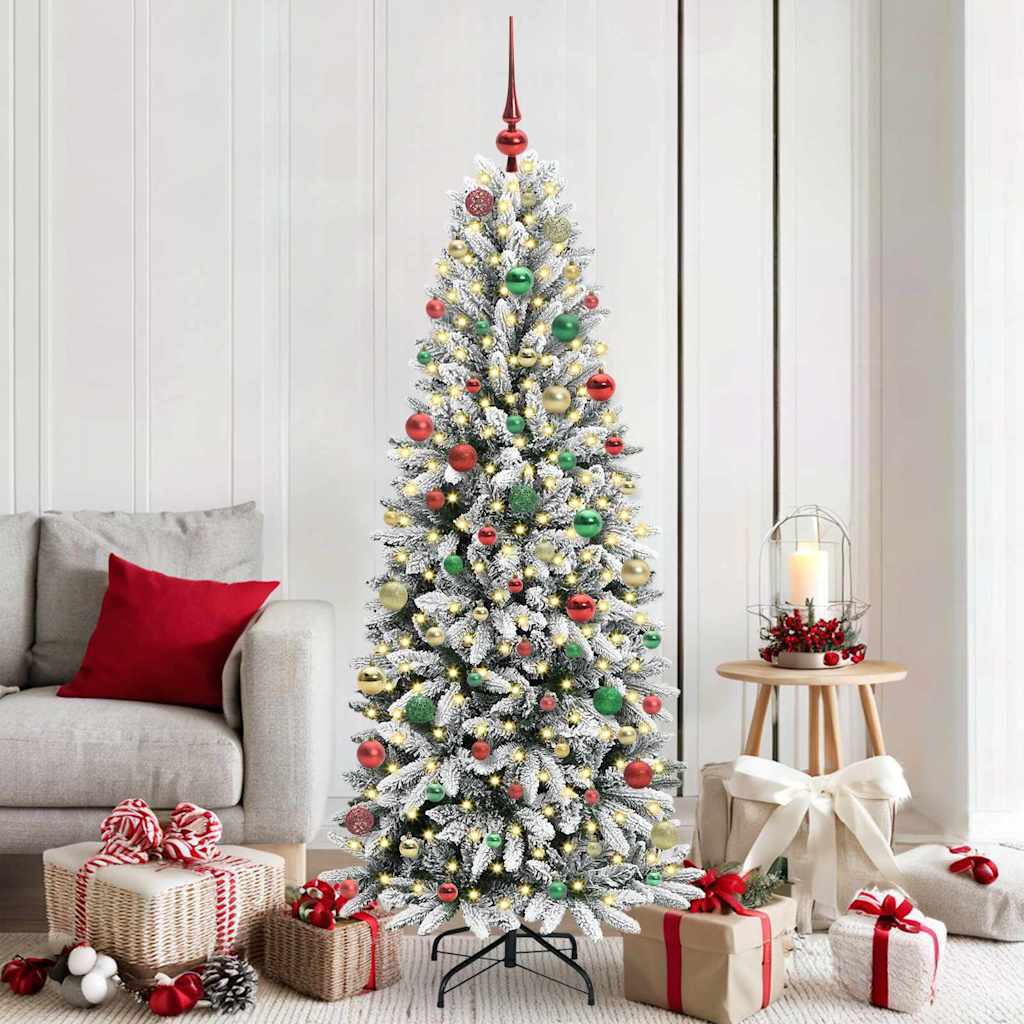 Árbol de Navidad artificial con 300 LEDs Blanco 73 x 73 x 180 cm | Leroy Merlin