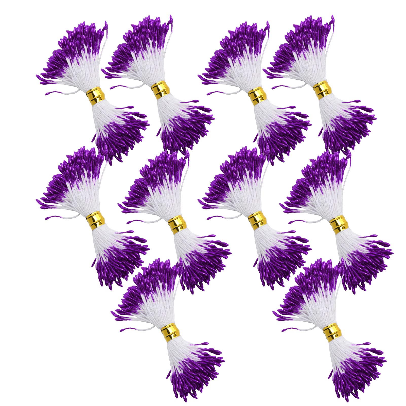 900 piezas de estambres de flores de yeso morado, decoración de ramo ...