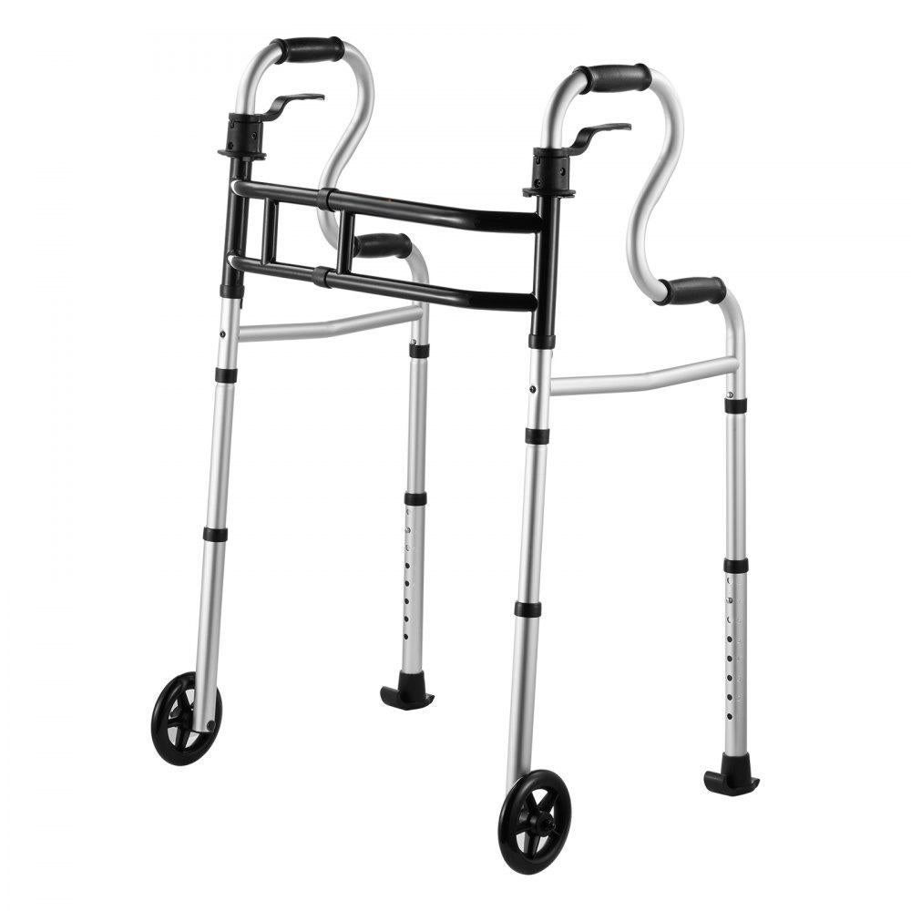 Marchette ajustable et pliable en aluminium pour personnes âgées jusqu ...