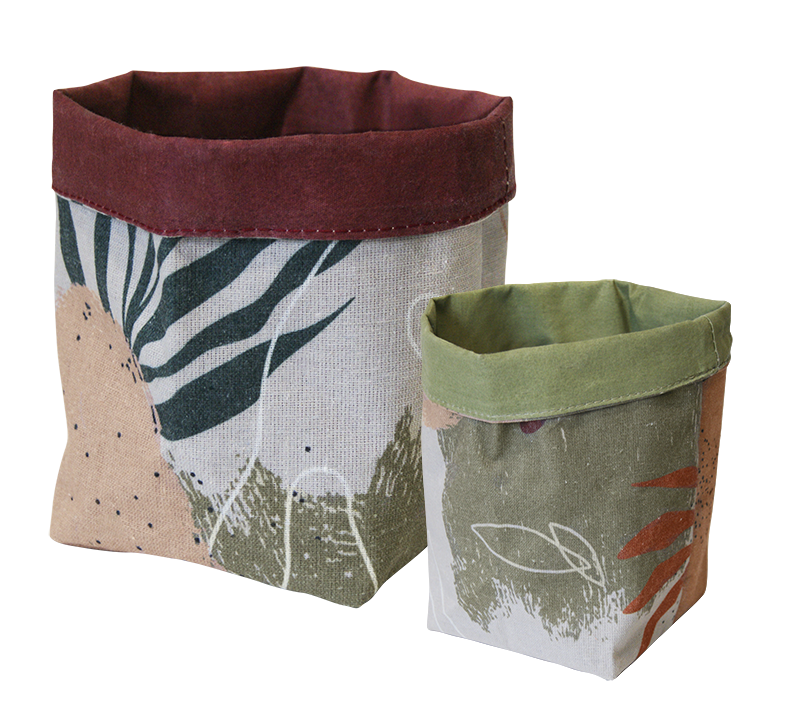 Lot de 2 paniers de rangement verts - BOX & BEYOND | Leroy Merlin