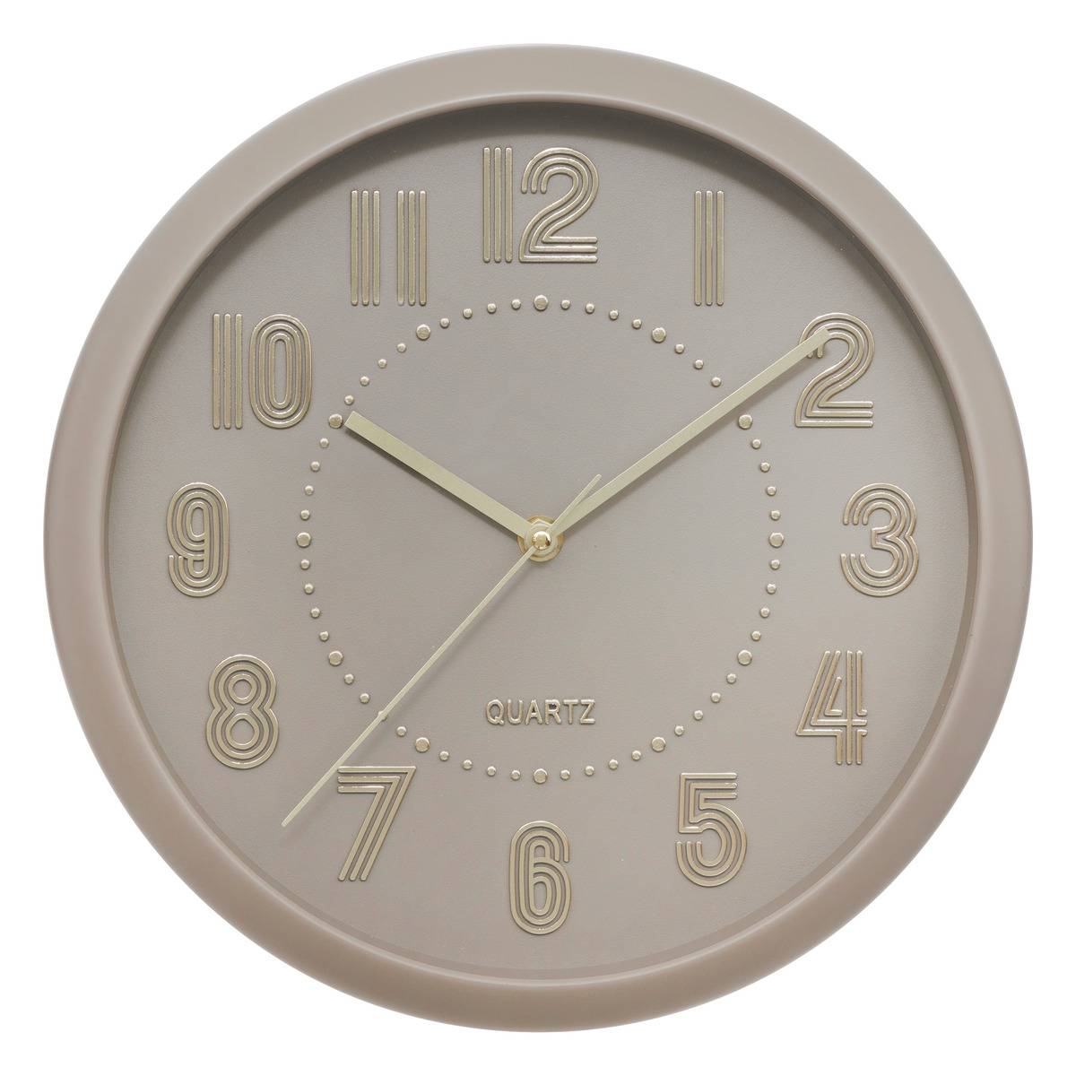 Atmosphera - Clock plast taupe alizee d30 | Leroy Merlin