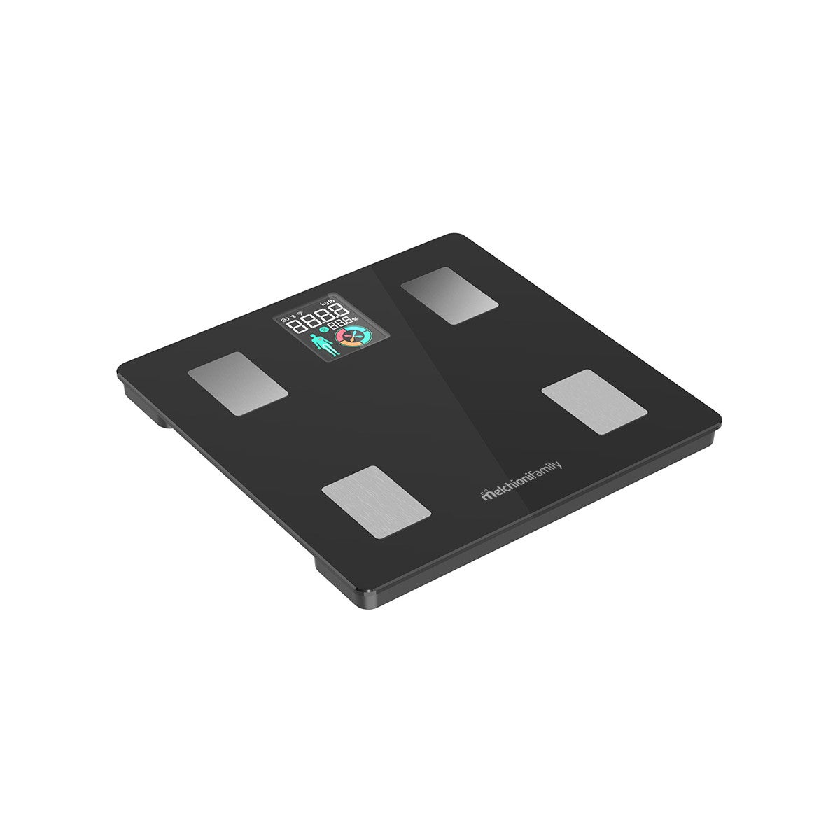 Melchioni 118230013 báscula de baño Rectángulo Negro Báscula personal ...