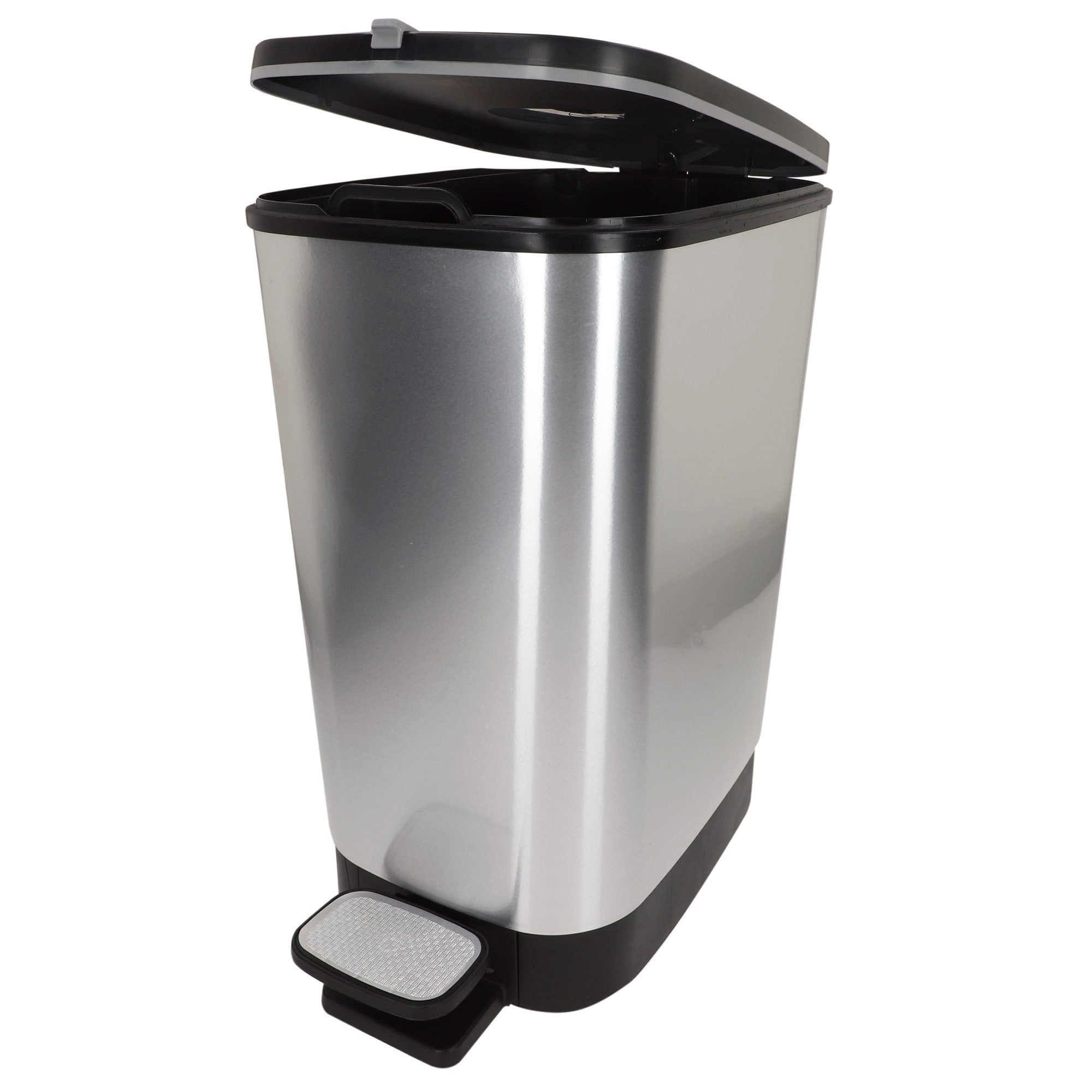 Poubelle à pédale Curver Chic Bin 25L Gris | Leroy Merlin