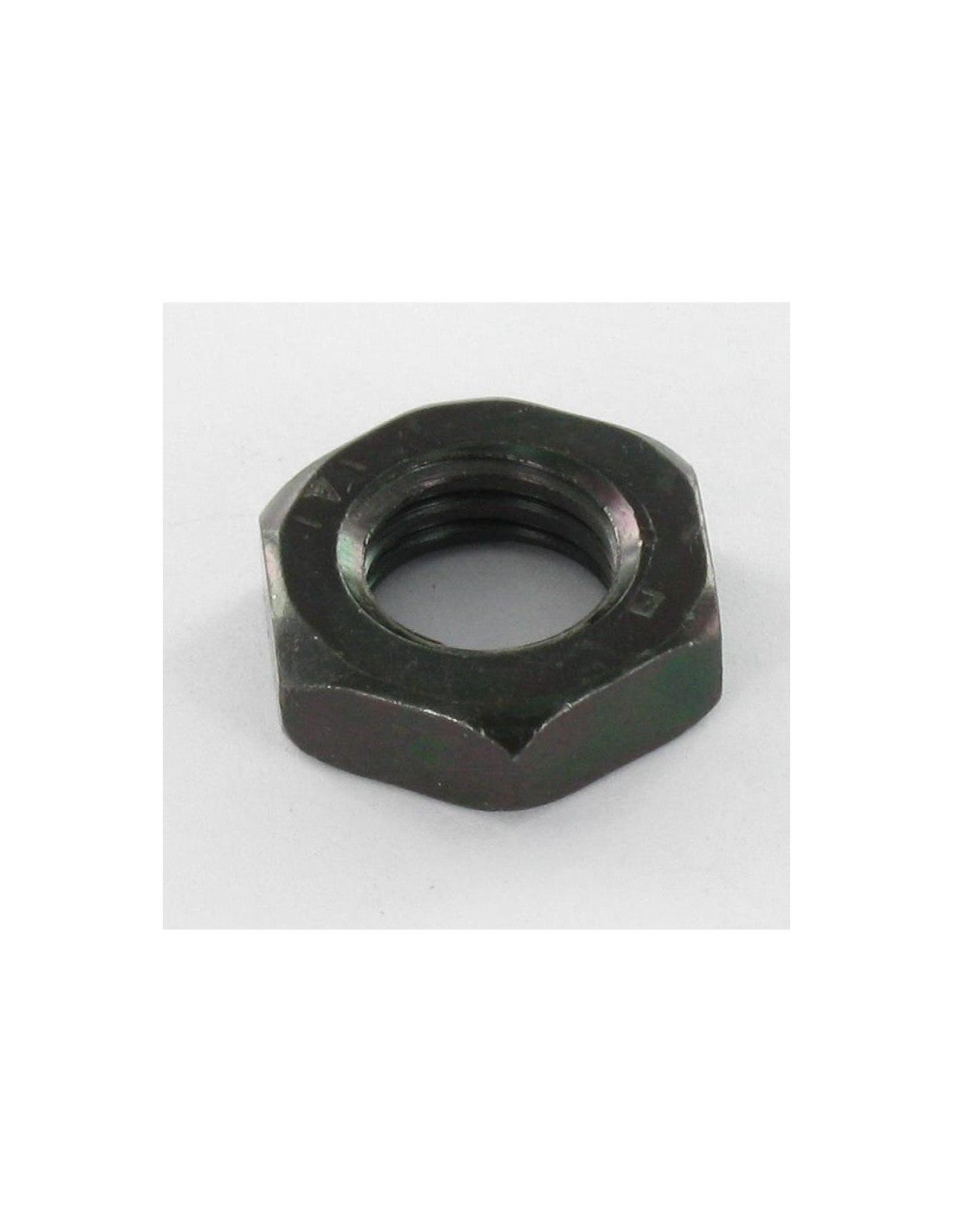 Tuerca hexagonal baja hm/contratuerca M12 Acero cincado negro | Leroy ...