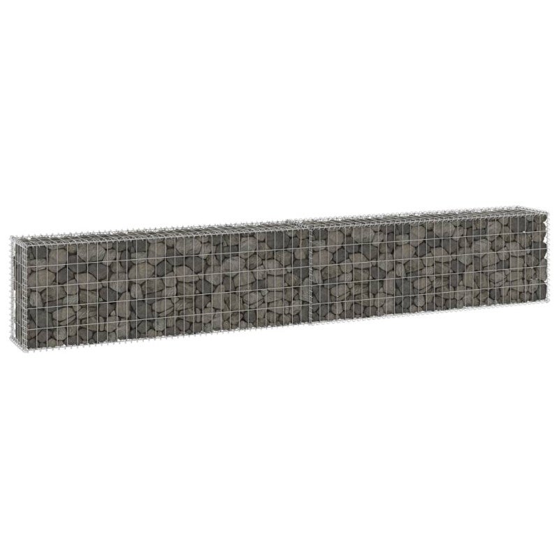 Mur en gabion avec couvercles Acier galvanisé 300x30x50 cm | Leroy Merlin
