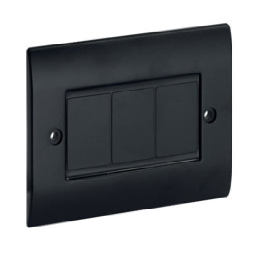 Bocchiotti bocchiotti b043202 placca cieca nero ardesia 3 moduli per ...