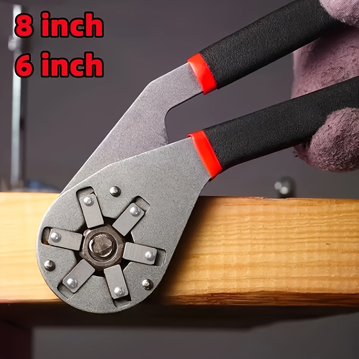 Clé hexagonale externe de 8 pouces, clé à couple réglable, outil de ...