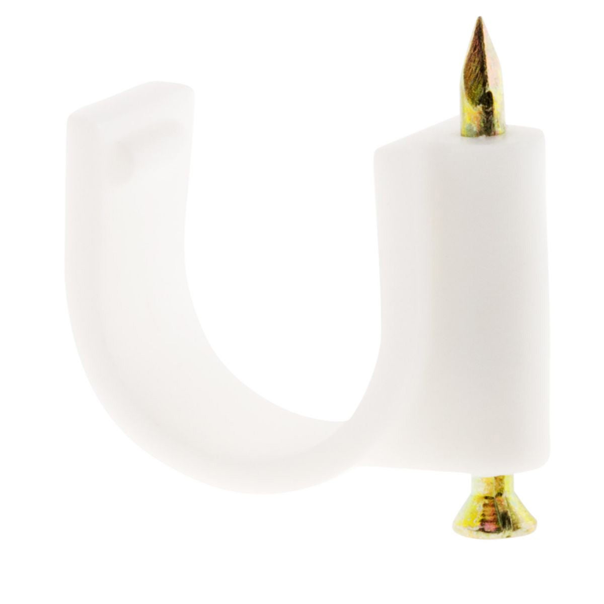 Lot de 50 crochets de fixation Ø20mm - Blanc - Zenitech | Leroy Merlin