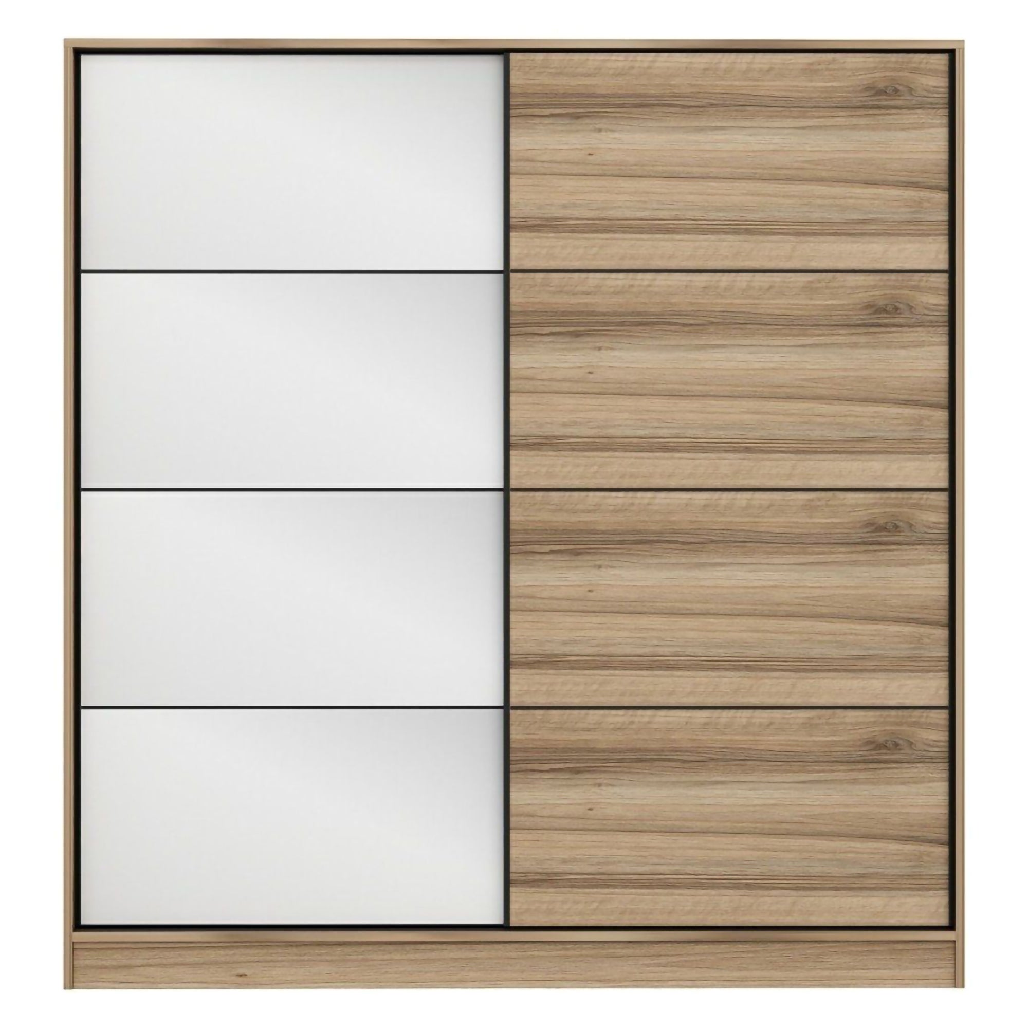 Guardaroba 2 Ante, Appendiabiti 5 Ripiani, 2 Ante, 180x190h cm Marrone ...