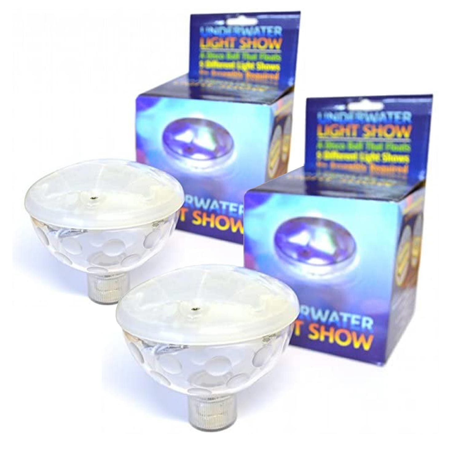 2 luci da bagno galleggianti a batteria rosso blu verde | Leroy Merlin