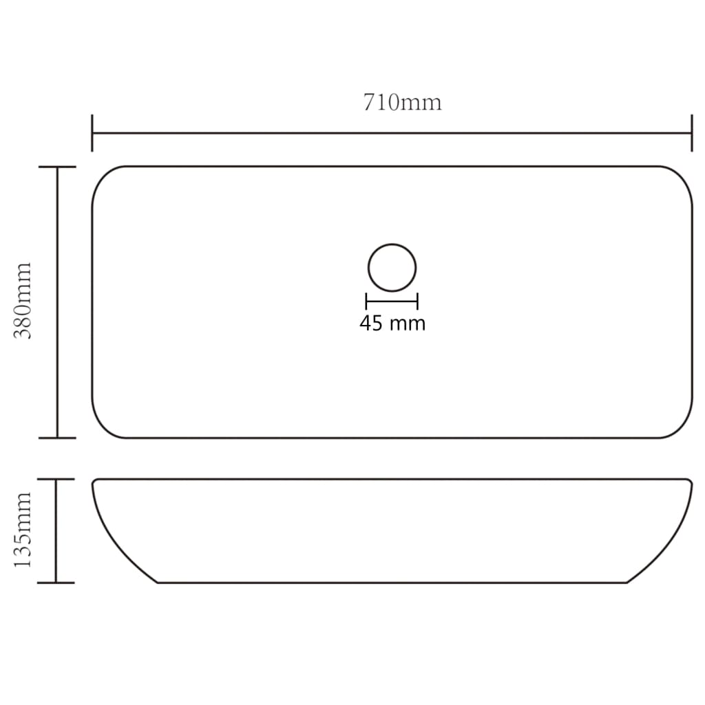 Lavabo de luxe rectangulaire vasque à poser de toilette lave-mains de ...