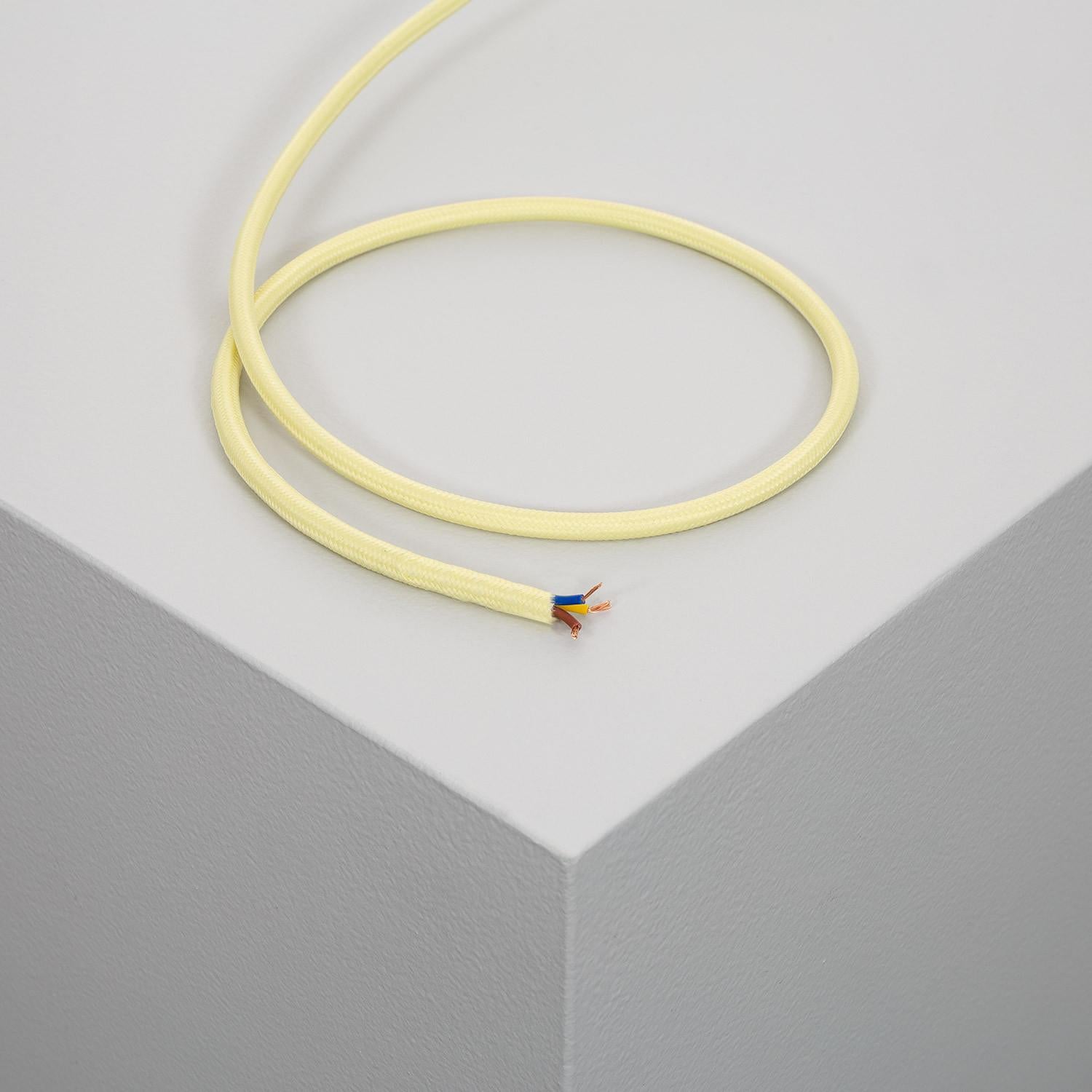 Câble Électrique Textile Jaune 3 m | Leroy Merlin