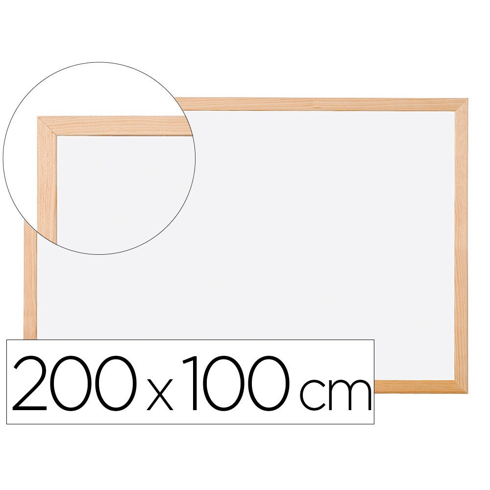 Q-connect tableau blanc mélaminé cadre bois lisse lavable - Accessoires ...