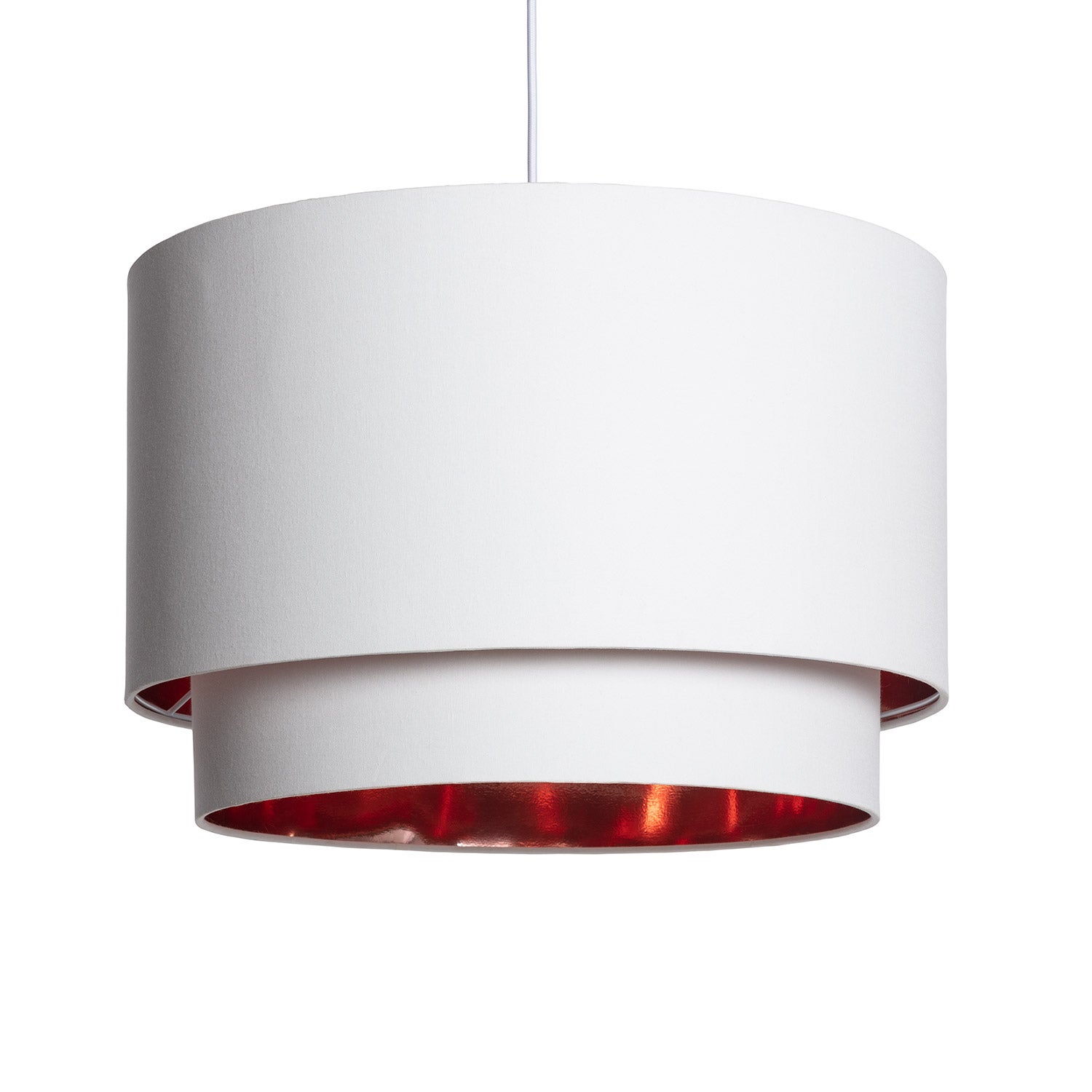 Suspension Tissu Bello Duo Reflejo Blanc | Leroy Merlin