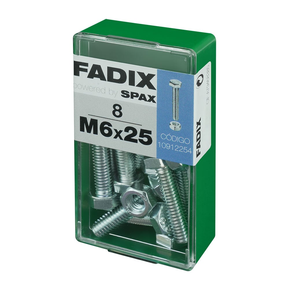 Caja de 8 unidades de tornillo métrico con cabeza hexagonal y tuerca en ...