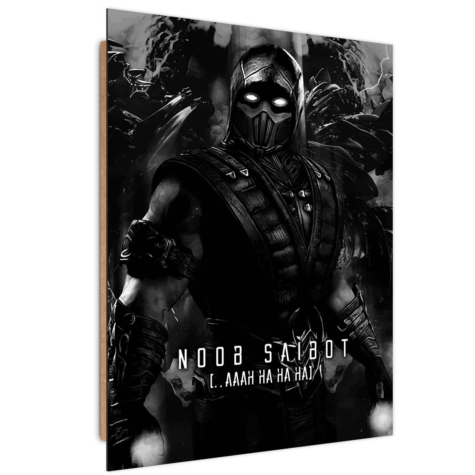 Tableau bois Mortal Kombat Noob Saibot - 50 x 70 cm | Leroy Merlin